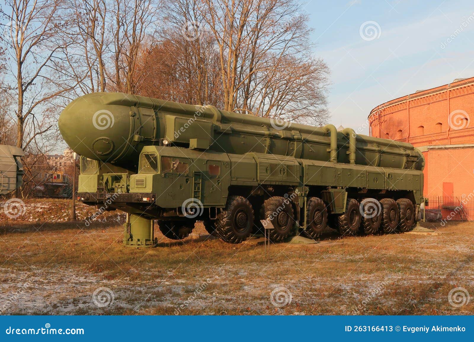 Intercontinental Russian Missile System Topol Stock Image - Image of ...