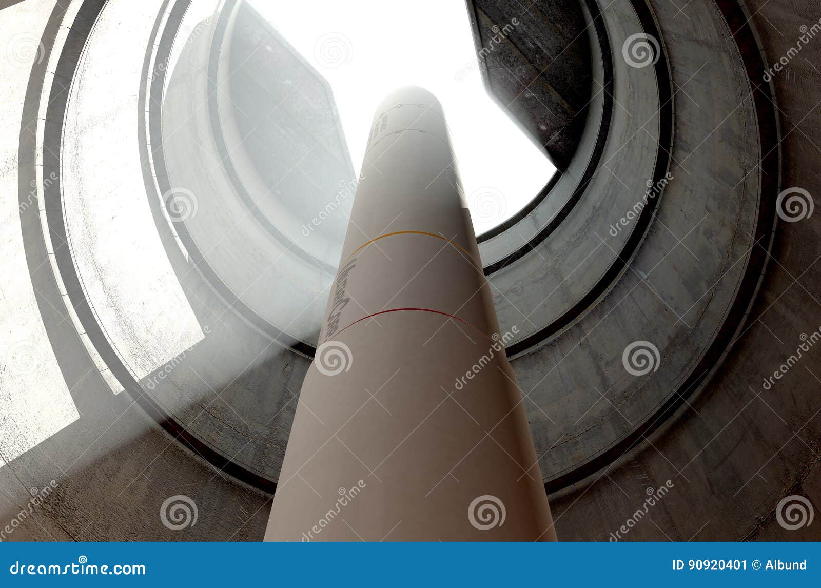 Intercontinentale Ballistisch Projectielsilo Stock Illustratie ...