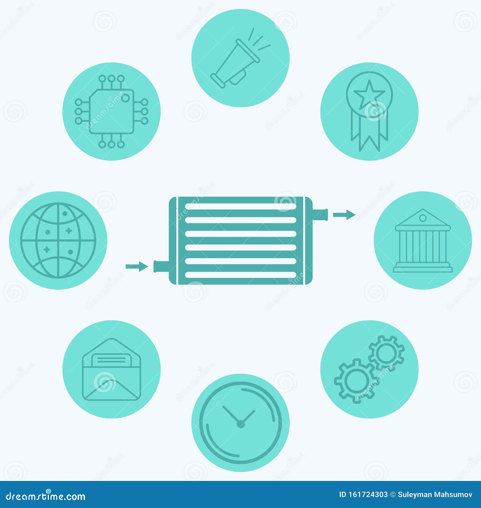 Intercooler Vector Icon Sign Symbol Stock Illustration - Illustration ...