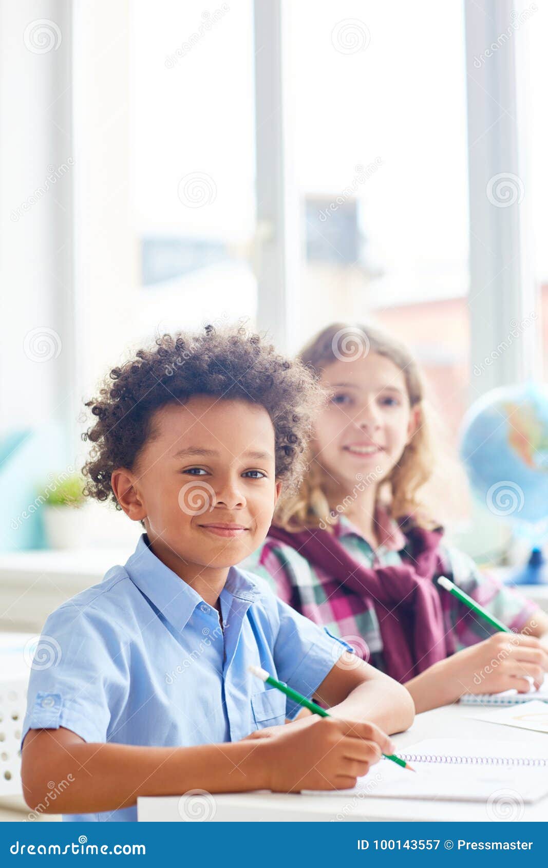 Intercultural schoolboys stock image. Image of classmate - 100143557