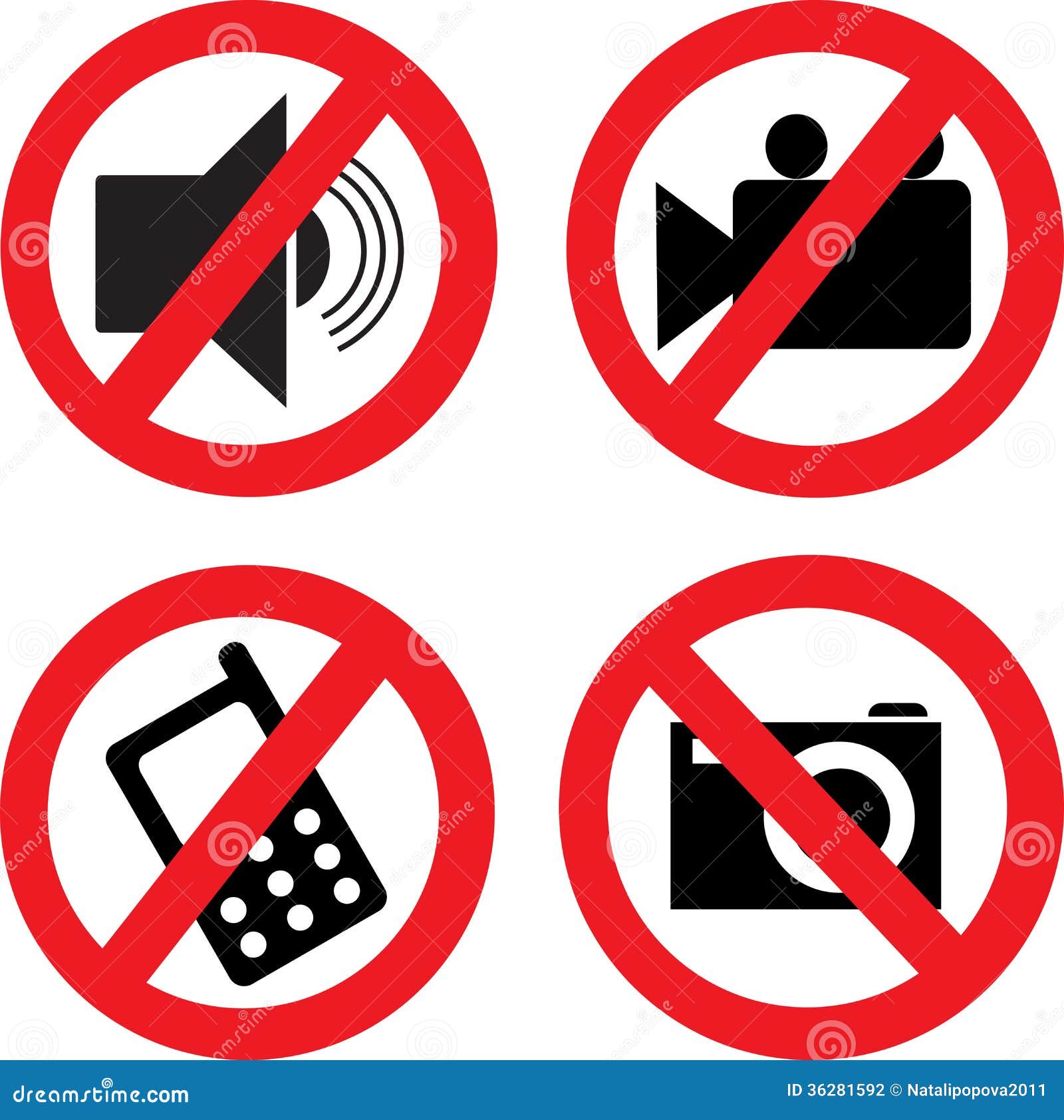 Interdiction des icônes. illustration de vecteur. Illustration du pièce ...