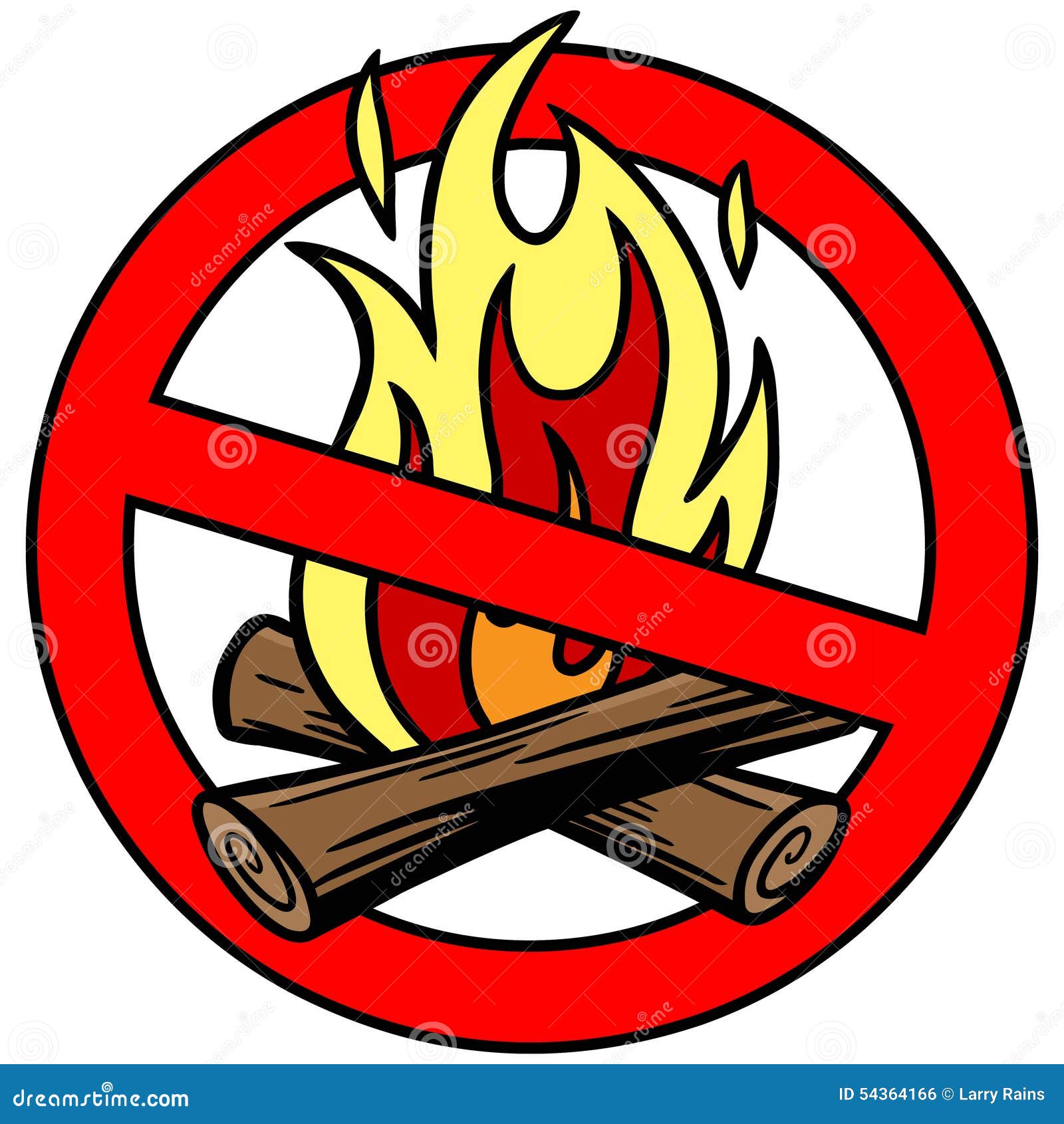 Interdiction du feu illustration de vecteur. Illustration du vecteur ...