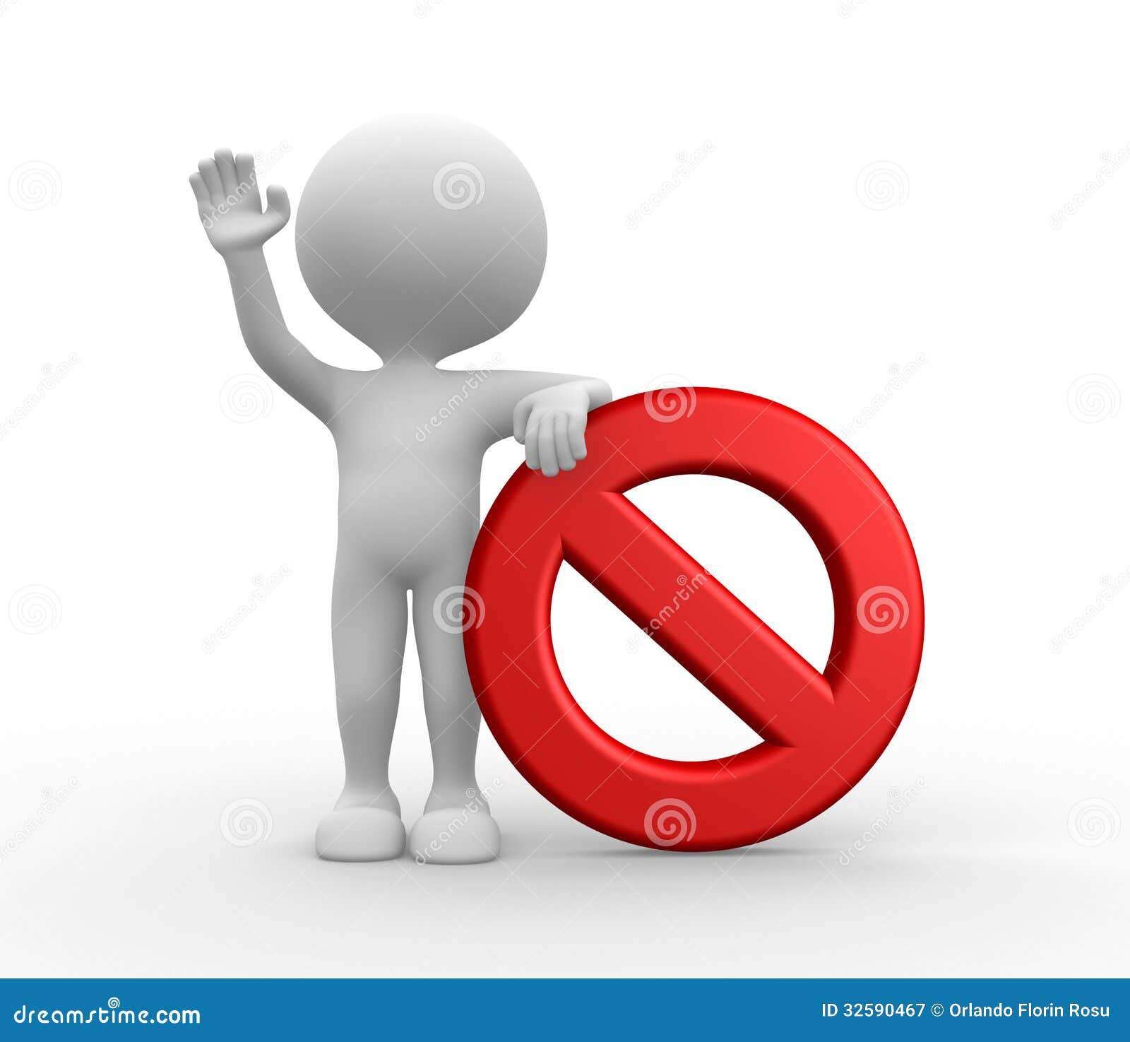 Interdiction sign stock illustration. Illustration of hand - 32590467