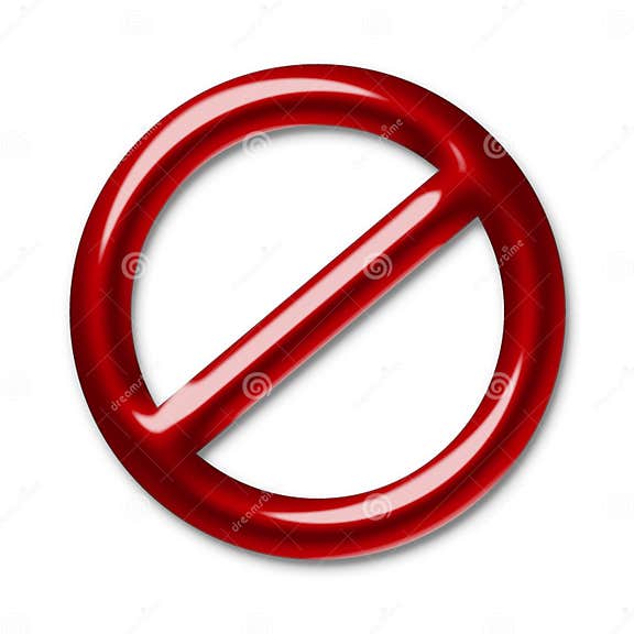 Interdiction symbol stock illustration. Illustration of symbol - 12403020