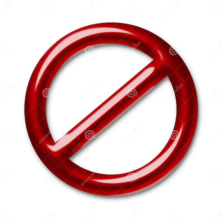 Interdiction symbol stock illustration. Illustration of symbol - 12403020