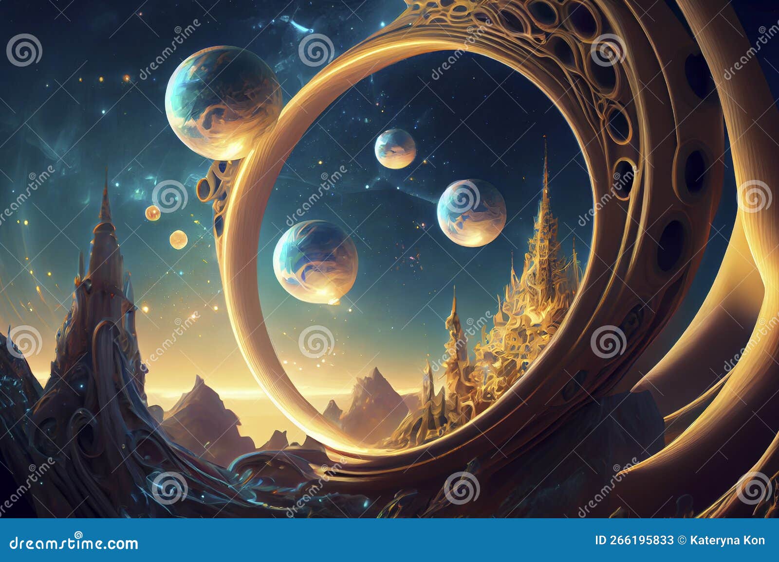Interdimensional Travel and Parallel Universes, Ai Illustration Stock ...