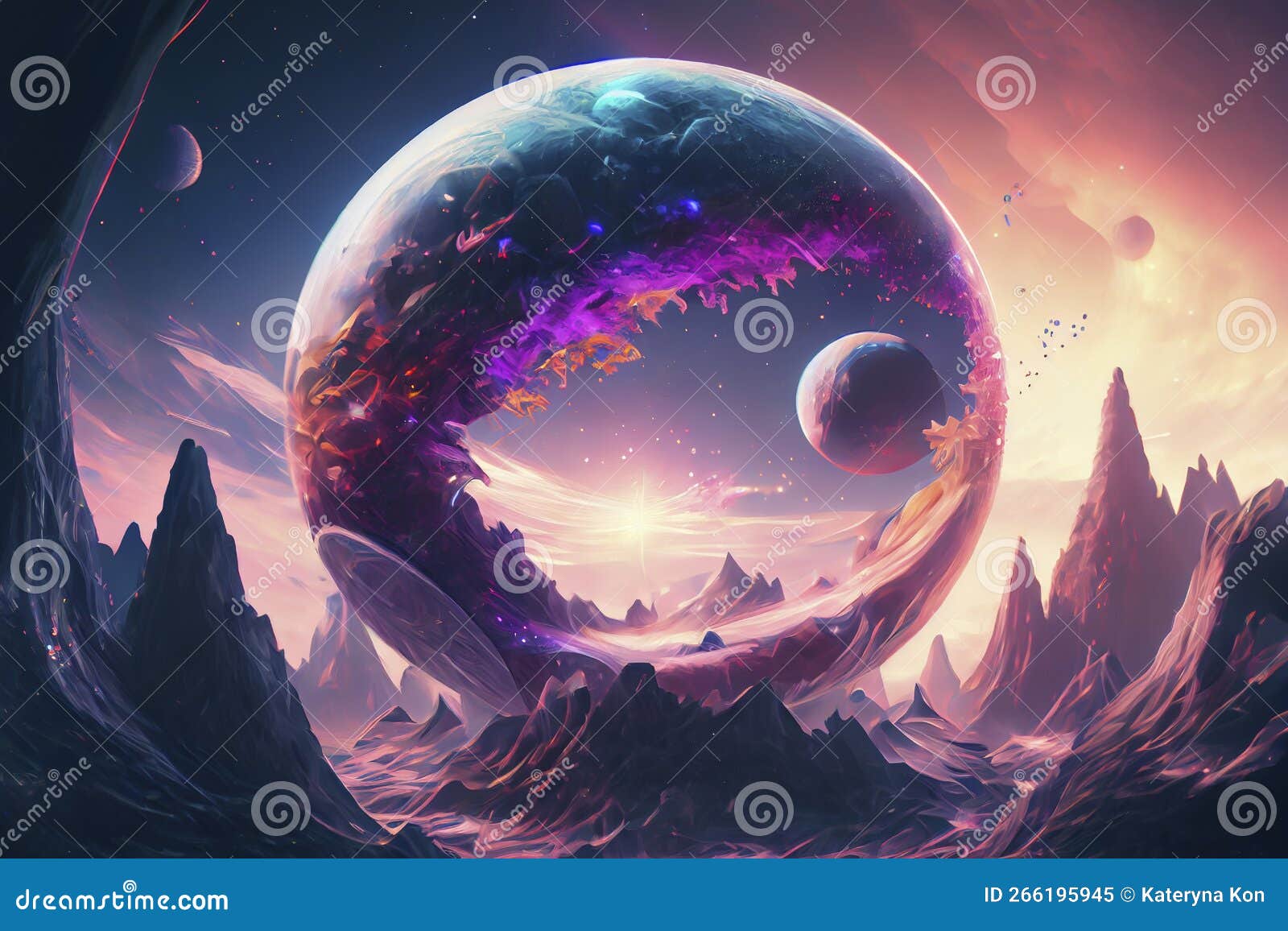 Interdimensional Travel and Parallel Universes, Ai Illustration Stock ...
