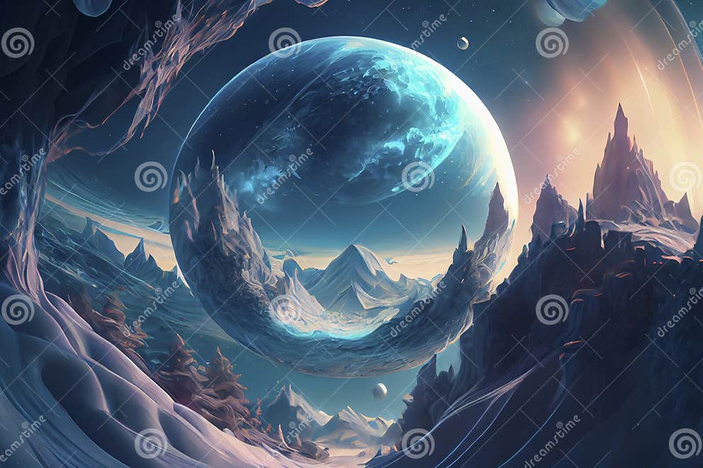 Interdimensional Travel and Parallel Universes, Ai Illustration Stock ...