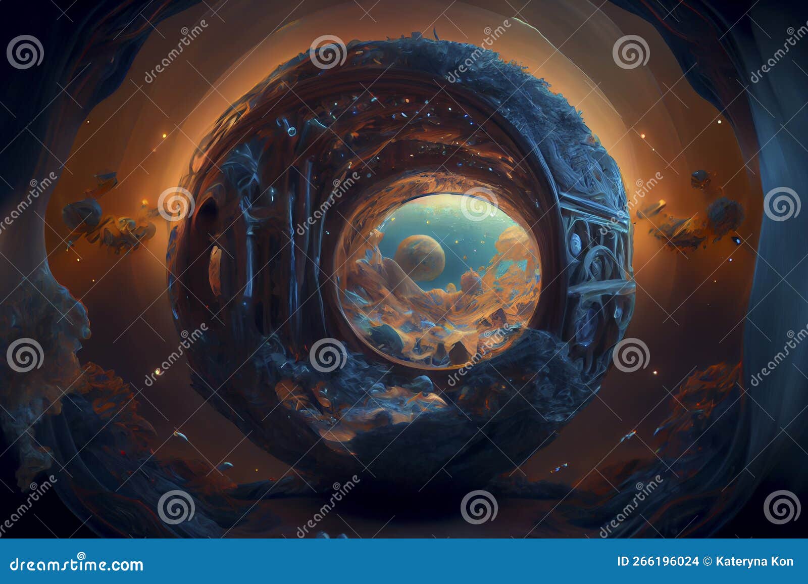 Interdimensional Travel and Parallel Universes, Ai Illustration Stock ...