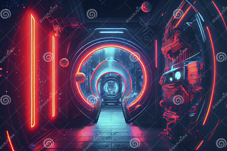 Interdimensional Travel and Parallel Universes, Ai Illustration Stock ...