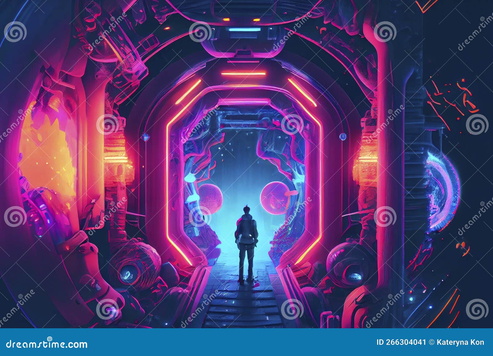 Interdimensional Travel and Parallel Universes, Ai Illustration Stock ...
