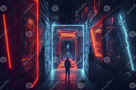 Interdimensional Travel and Parallel Universes, Ai Illustration Stock ...