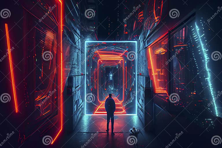 Interdimensional Travel and Parallel Universes, Ai Illustration Stock ...