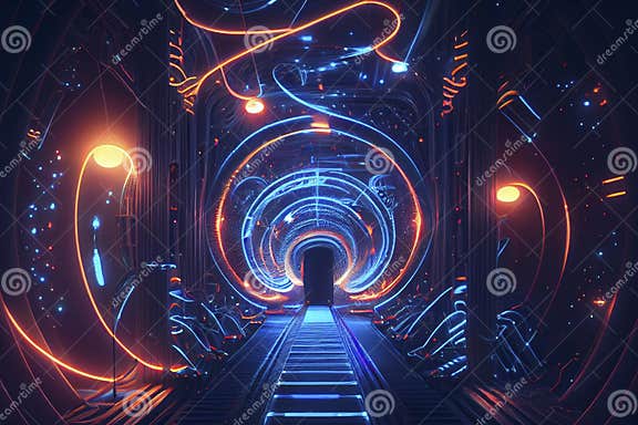 Interdimensional Travel and Parallel Universes, Ai Illustration Stock ...