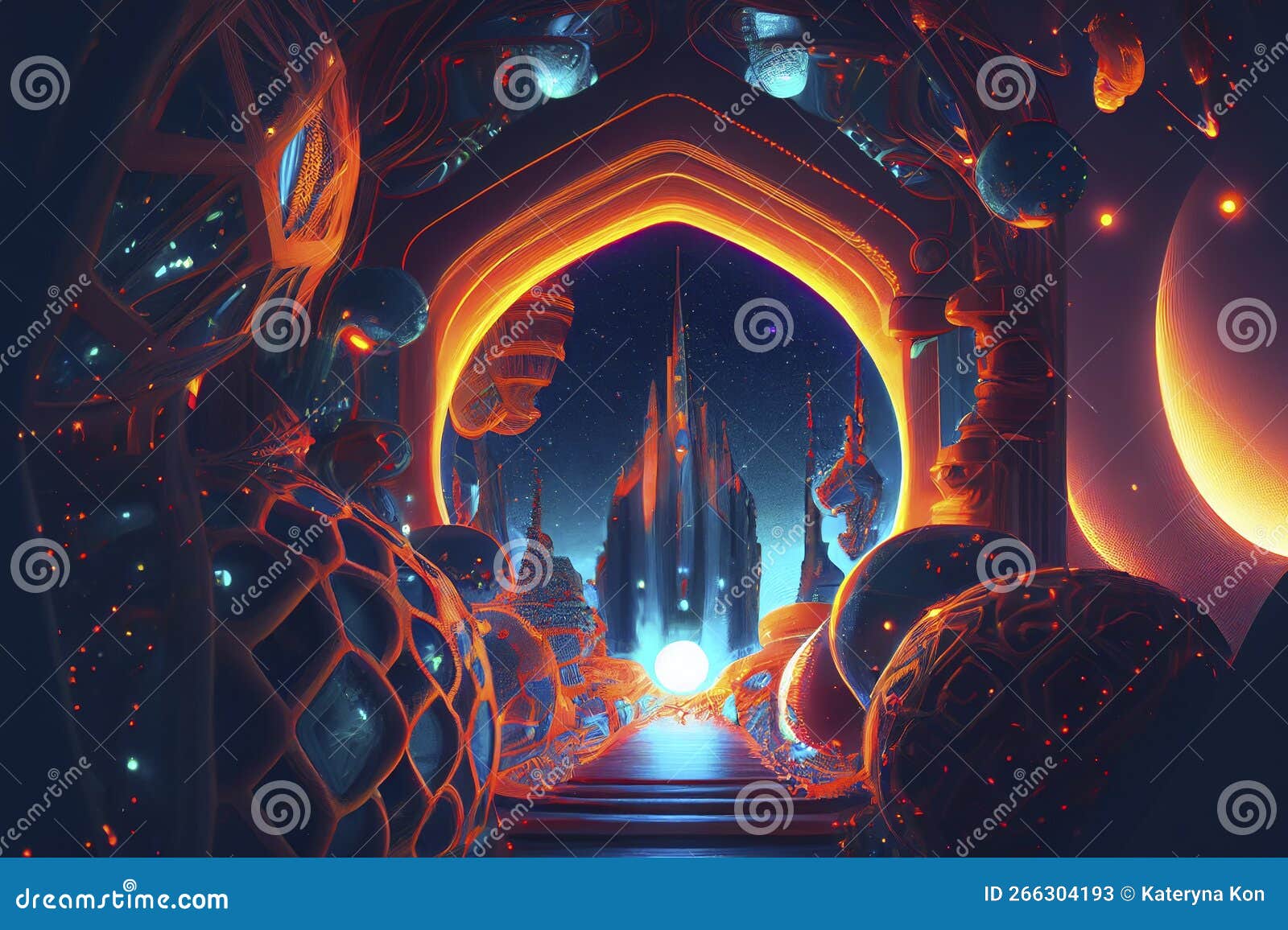 Interdimensional Travel and Parallel Universes, Ai Illustration Stock ...