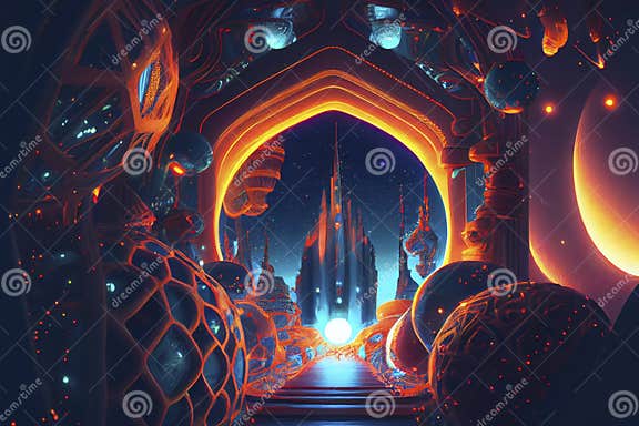 Interdimensional Travel and Parallel Universes, Ai Illustration Stock ...