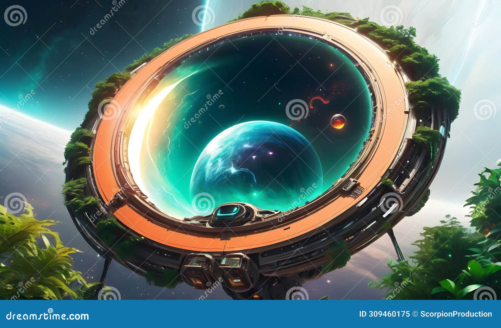 Interdimensional Vortex View Stock Image - Image of abstract, fantasy ...