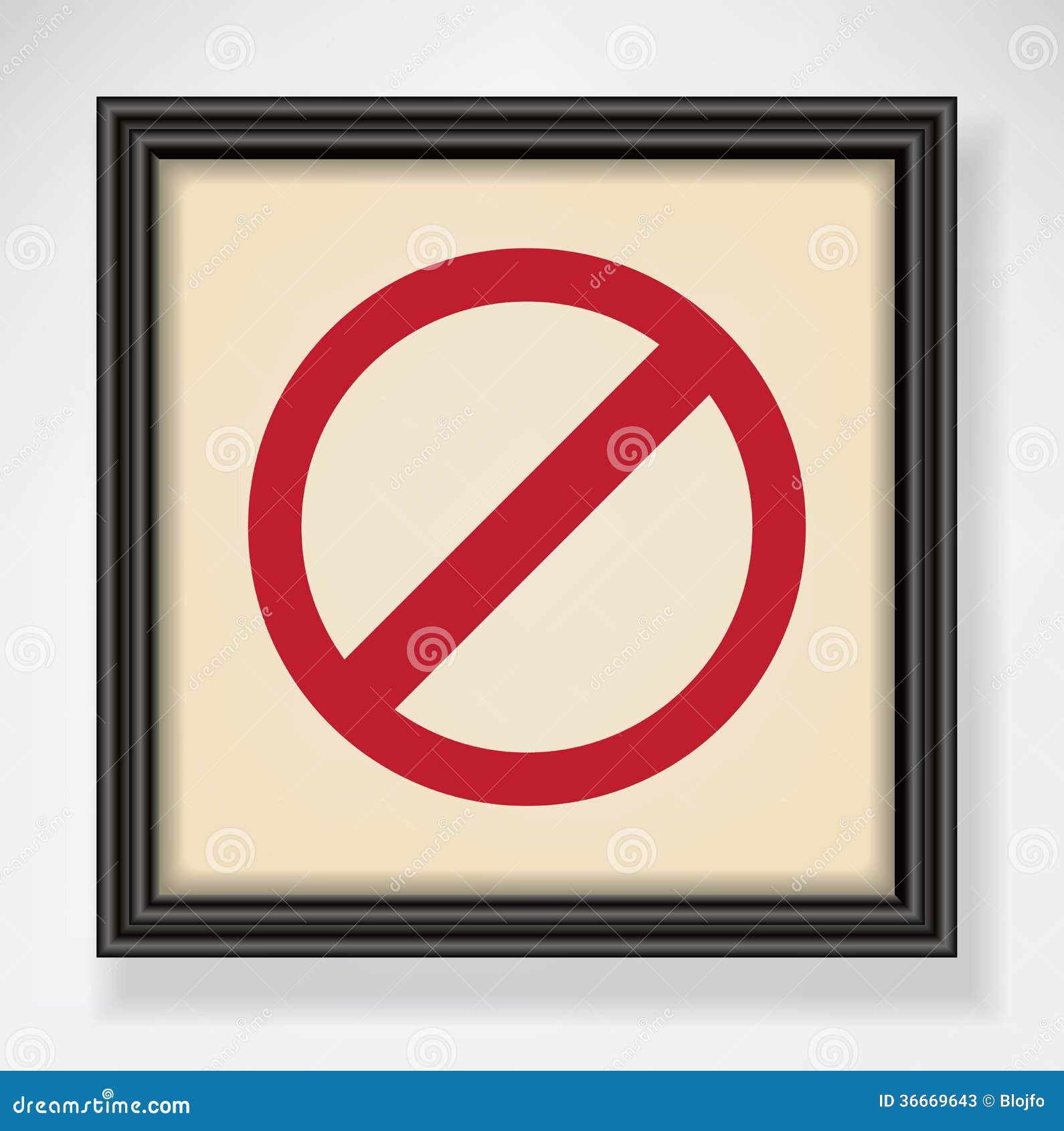 Interdit illustration de vecteur. Illustration du trame - 36669643