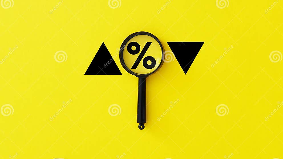 Interest Rate Dynamics Concept. Interest Rates are Going Down or Up ...