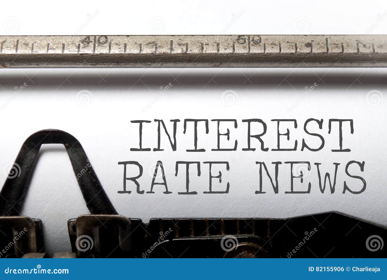 Interest rate news stock photo. Image of decrease, newspaper - 82155906