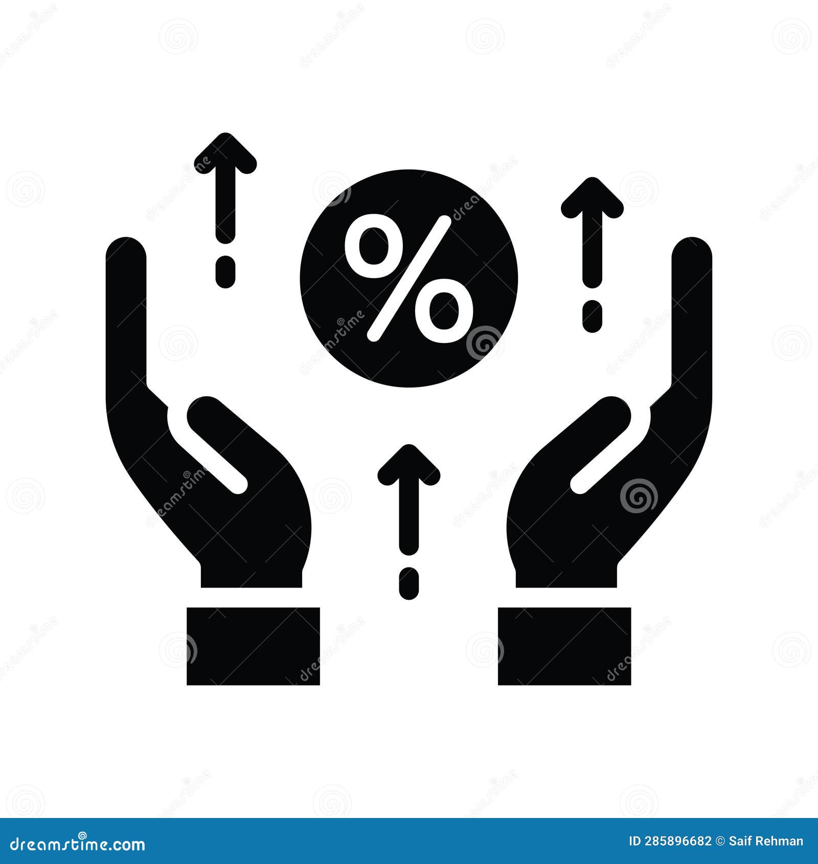 Interest Rate Vector Solid Icon Design Illustration. Product Management ...