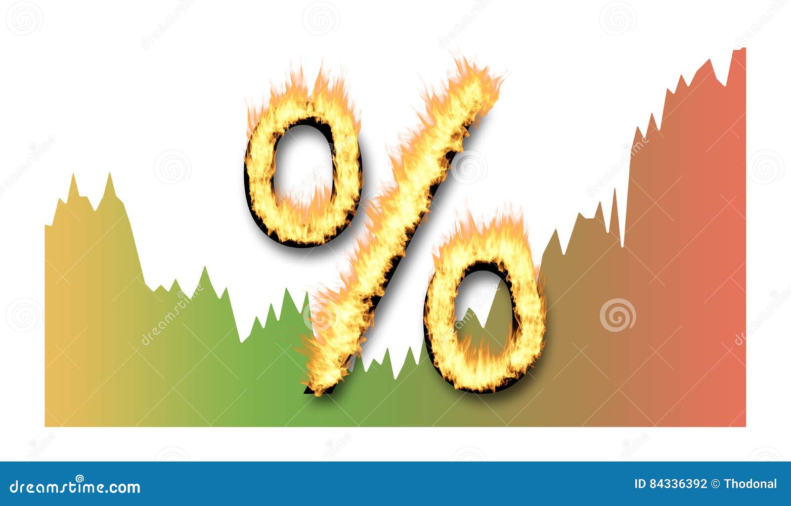 Interest rates concept stock illustration. Illustration of rates - 84336392
