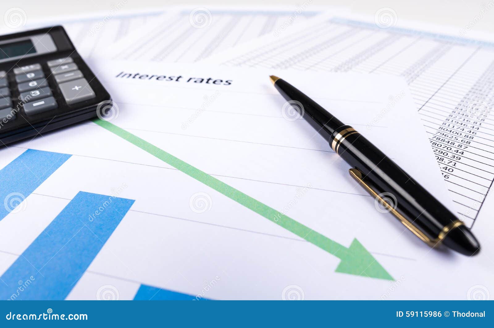 Interest rates stock photo. Image of rates, finance, finances - 59115986