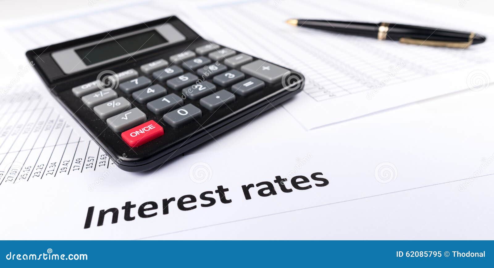 Interest rates stock image. Image of amortization, financial - 62085795