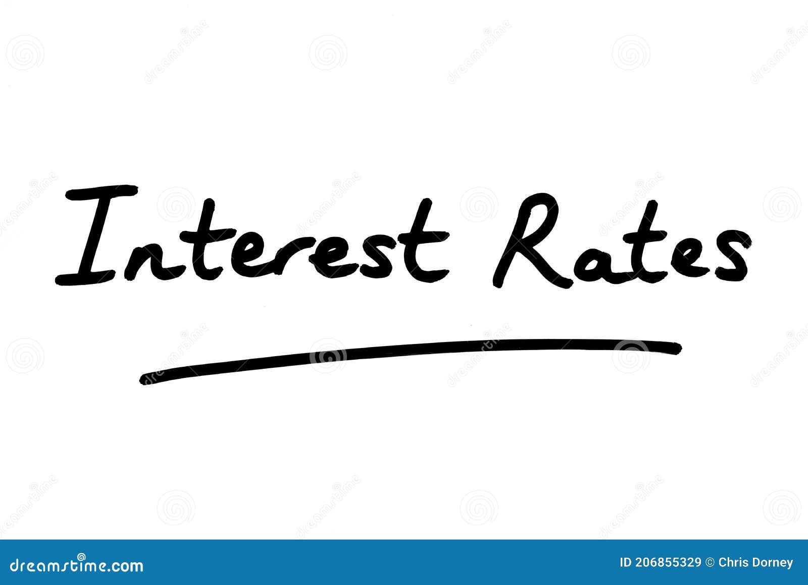 Interest Rates stock illustration. Illustration of business - 206855329