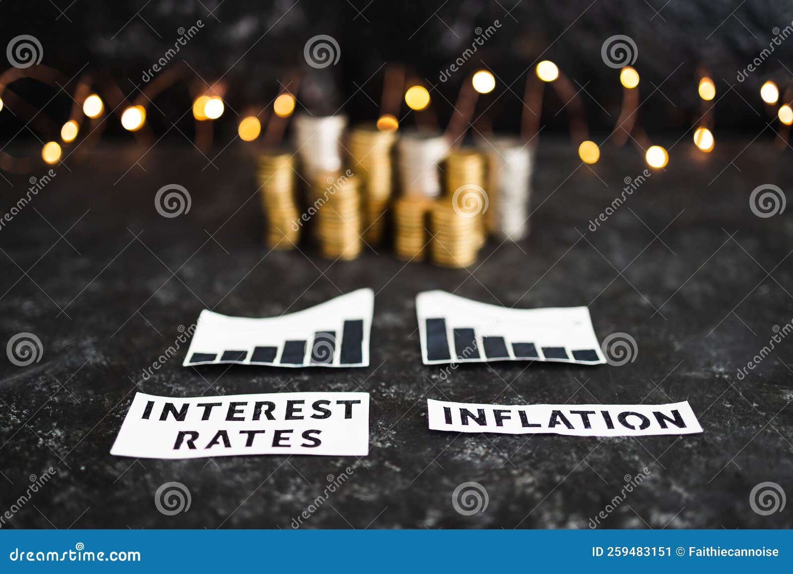 Interest Rates and Inflation Texts and Graphs Showing Rates Going Up ... Interest Rates and Inflation Texts and Graphs Showing Rates Going Up ...