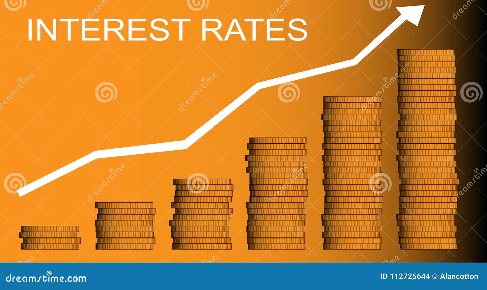 Interest Rates stock vector. Illustration of drawing - 112725644