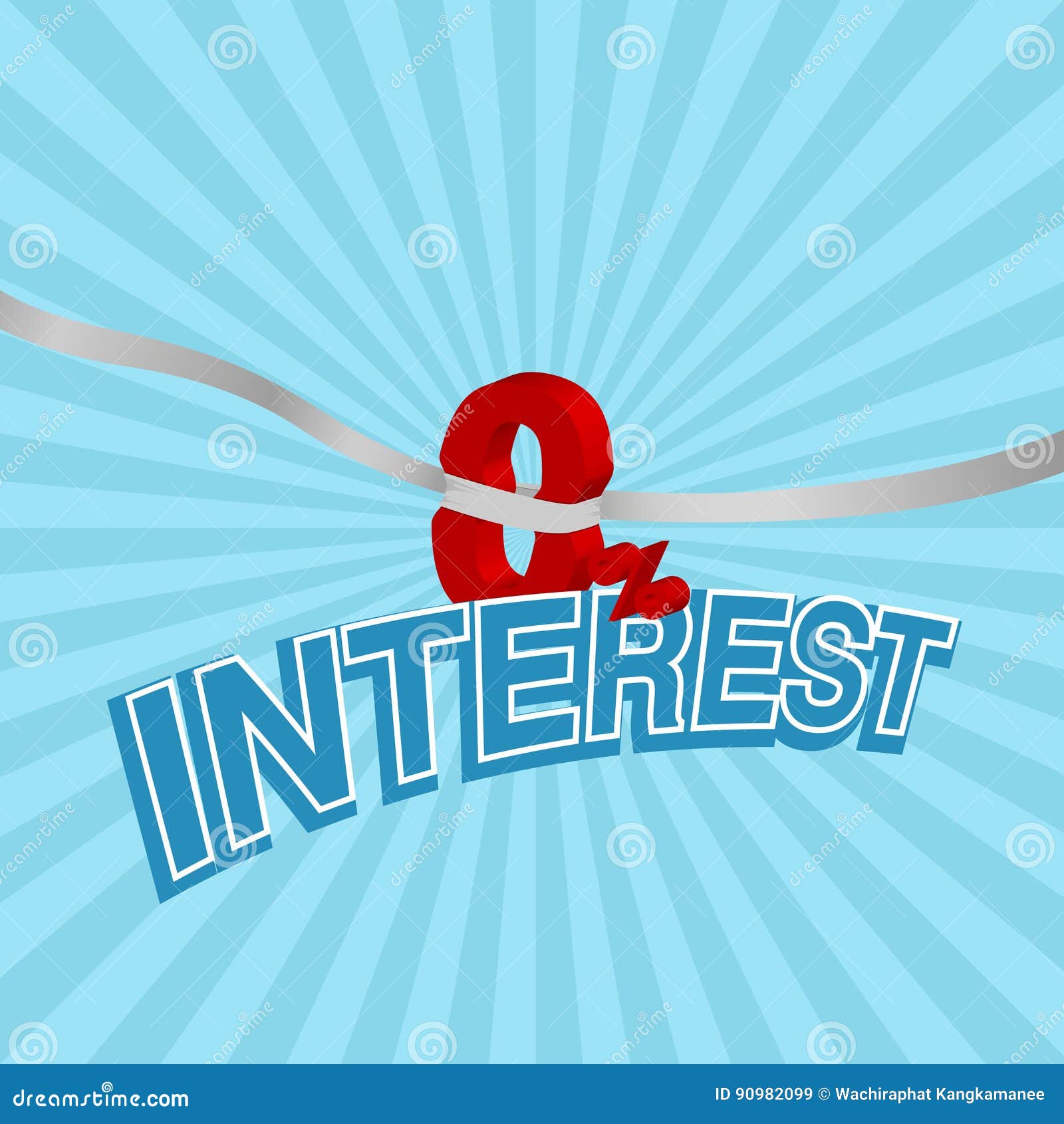 Interest Zero Percent Background Stock Vector - Illustration of payment ...