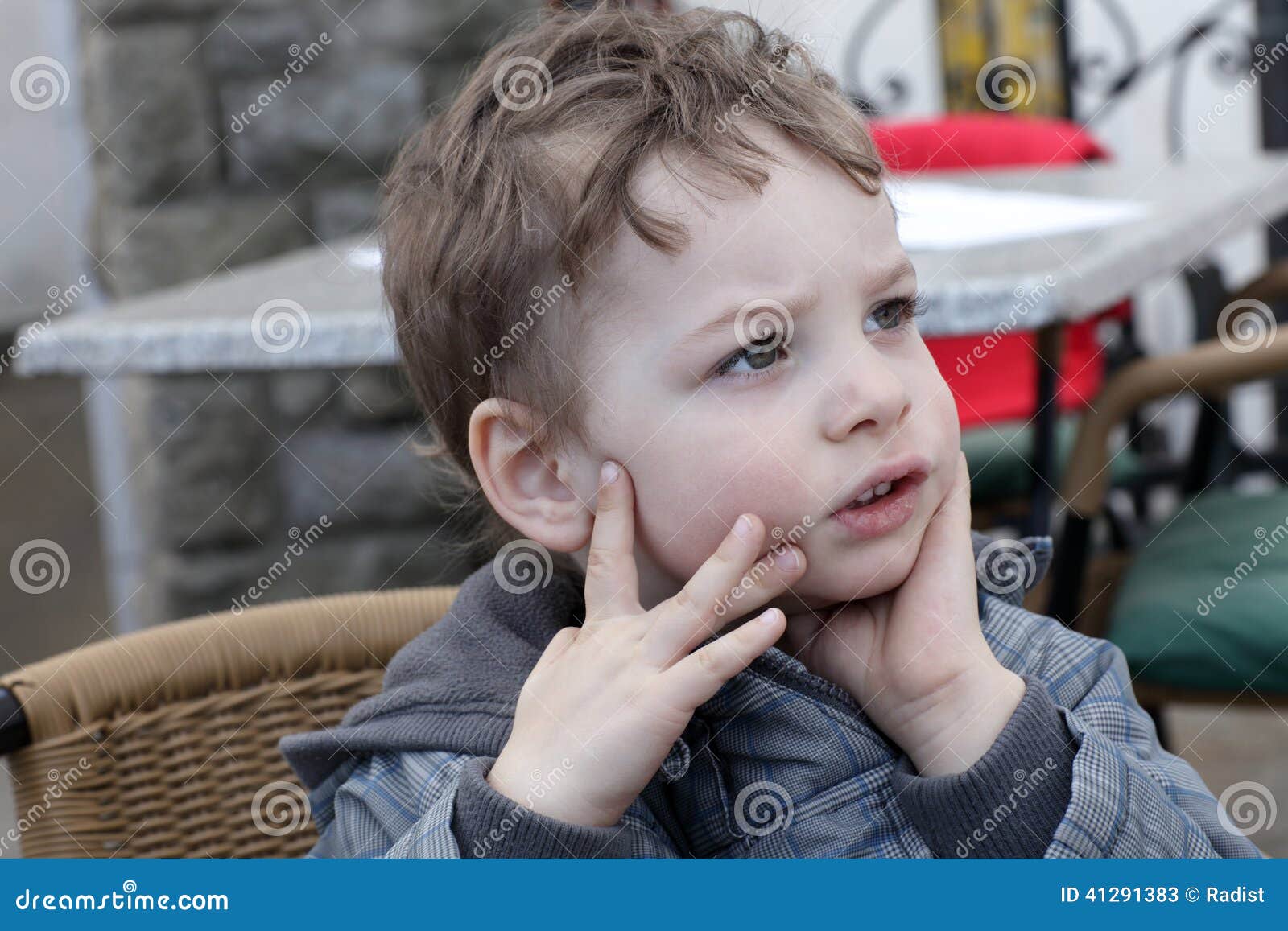 Interested boy stock image. Image of indoor, expression - 41291383