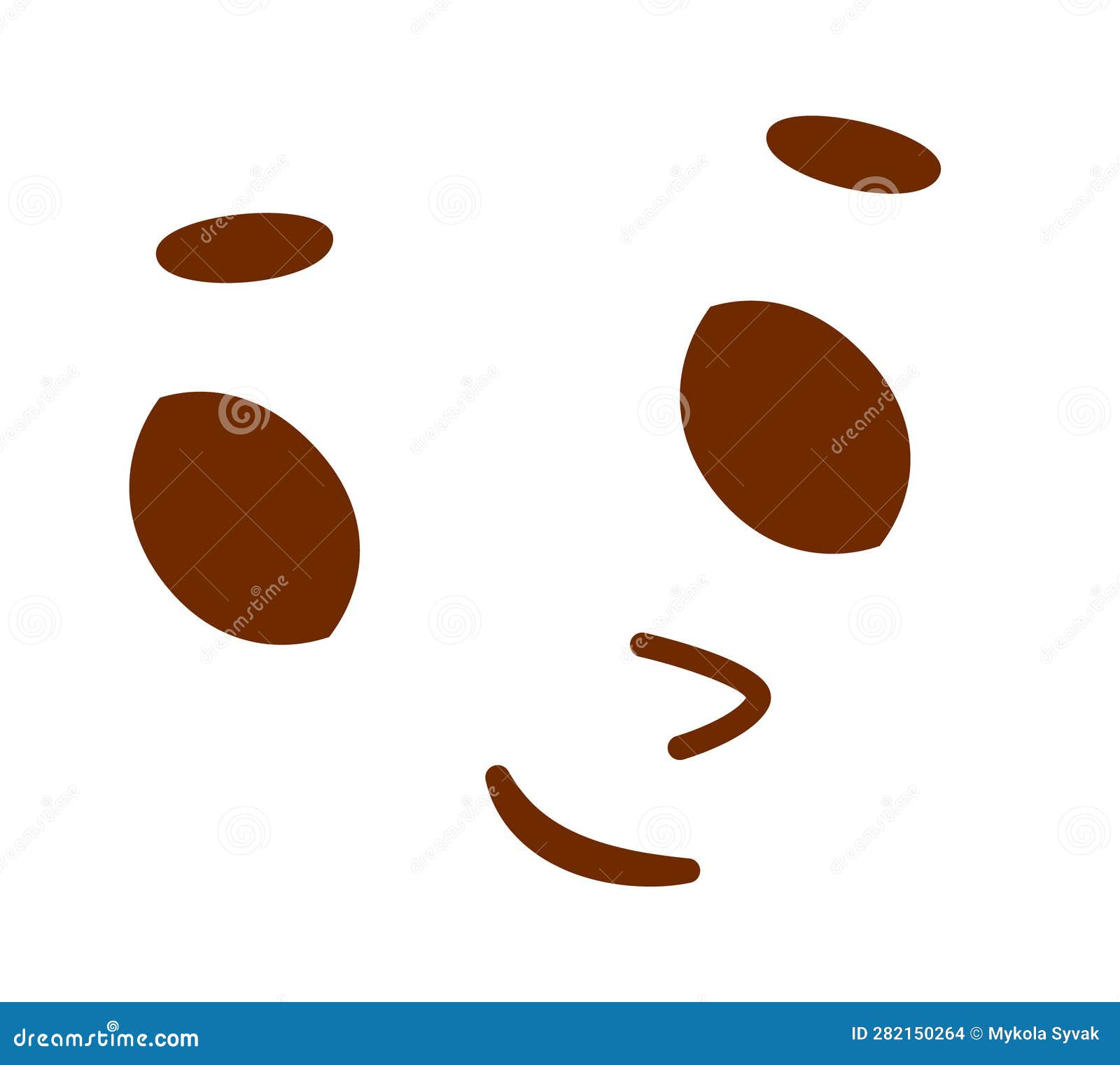 Interested Character Face stock vector. Illustration of interested ...