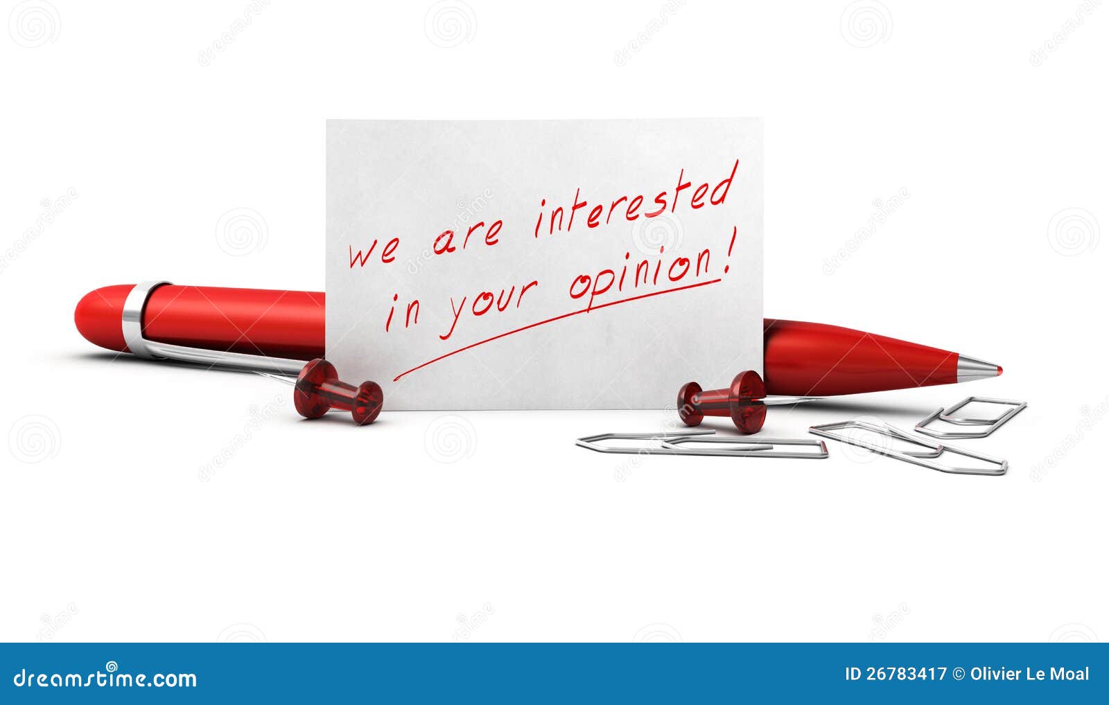 We are Interested in Your Opinion Stock Illustration - Illustration of ...