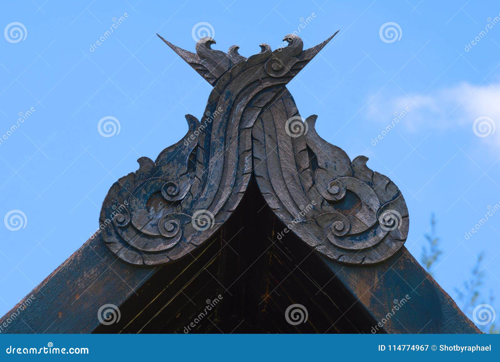 An Interesting Ancient Thai Architectural Feature, Placed at the Apex ...