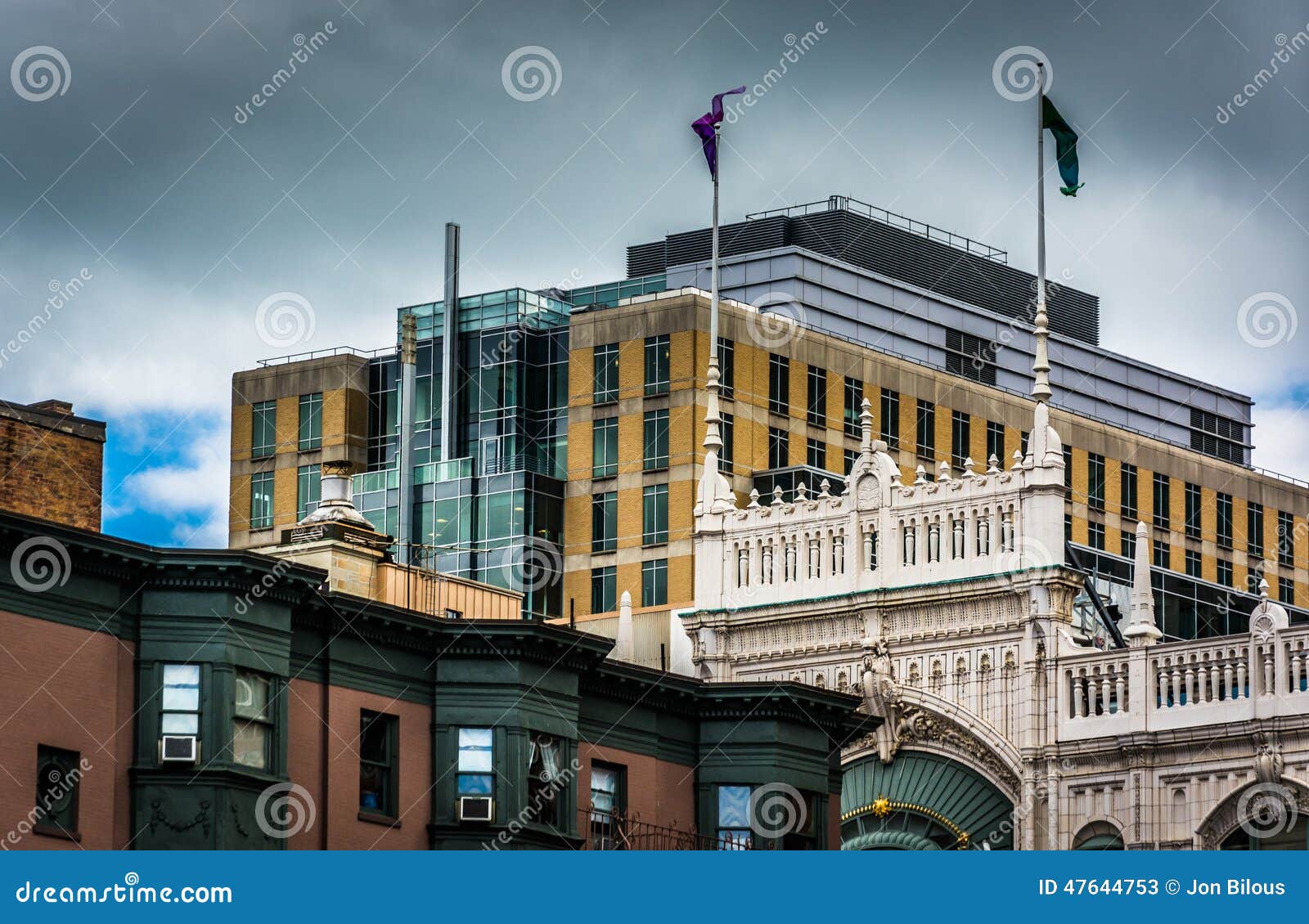 Interesting Architecture in Boston, Massachusetts. Stock Image - Image ...