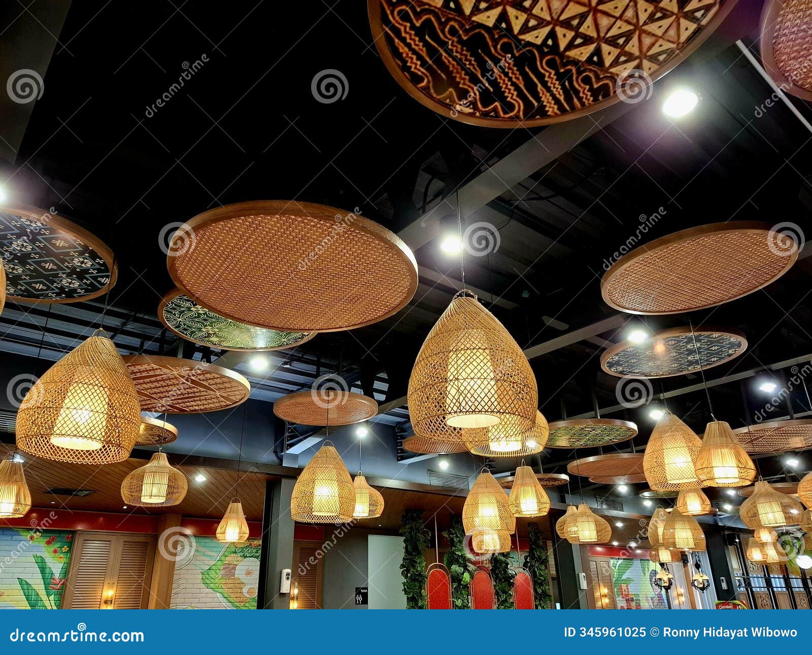 An Interesting Array of Lights with a Modern Traditional Design. Stock ...