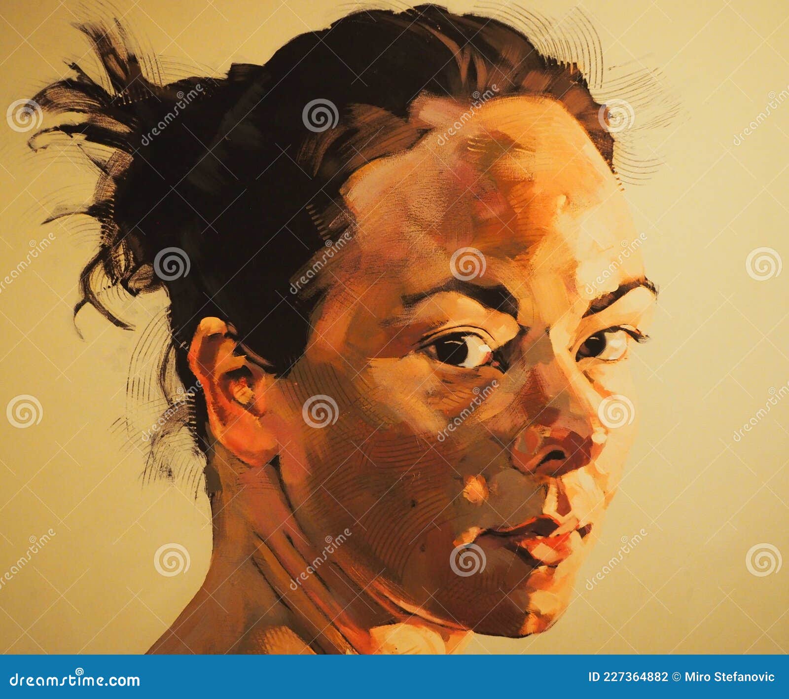 Interesting Artwork of a Woman Editorial Photography - Illustration of ...