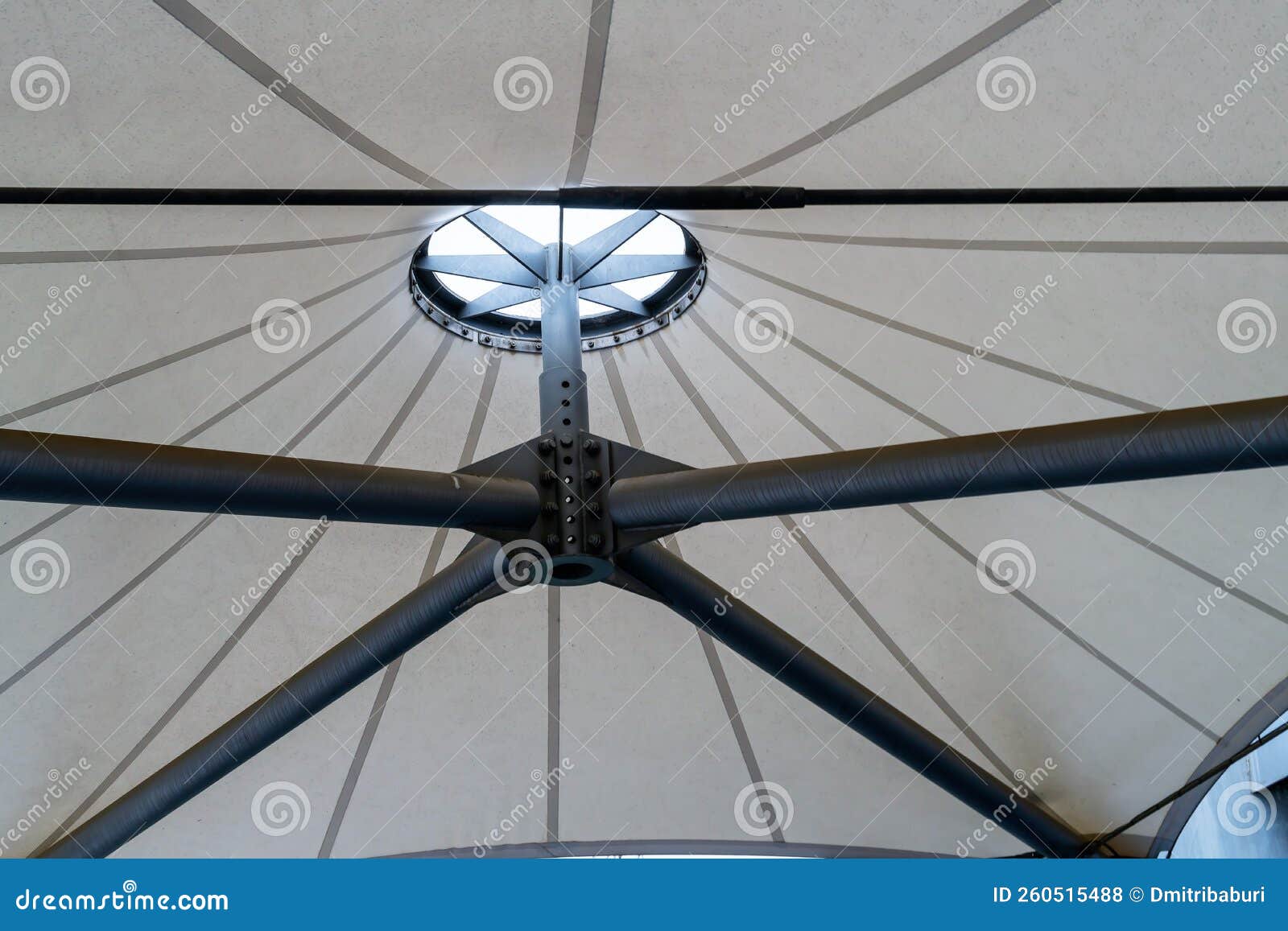 The Metal Structure of the Fabric Roof As an Interesting Backdrop ...
