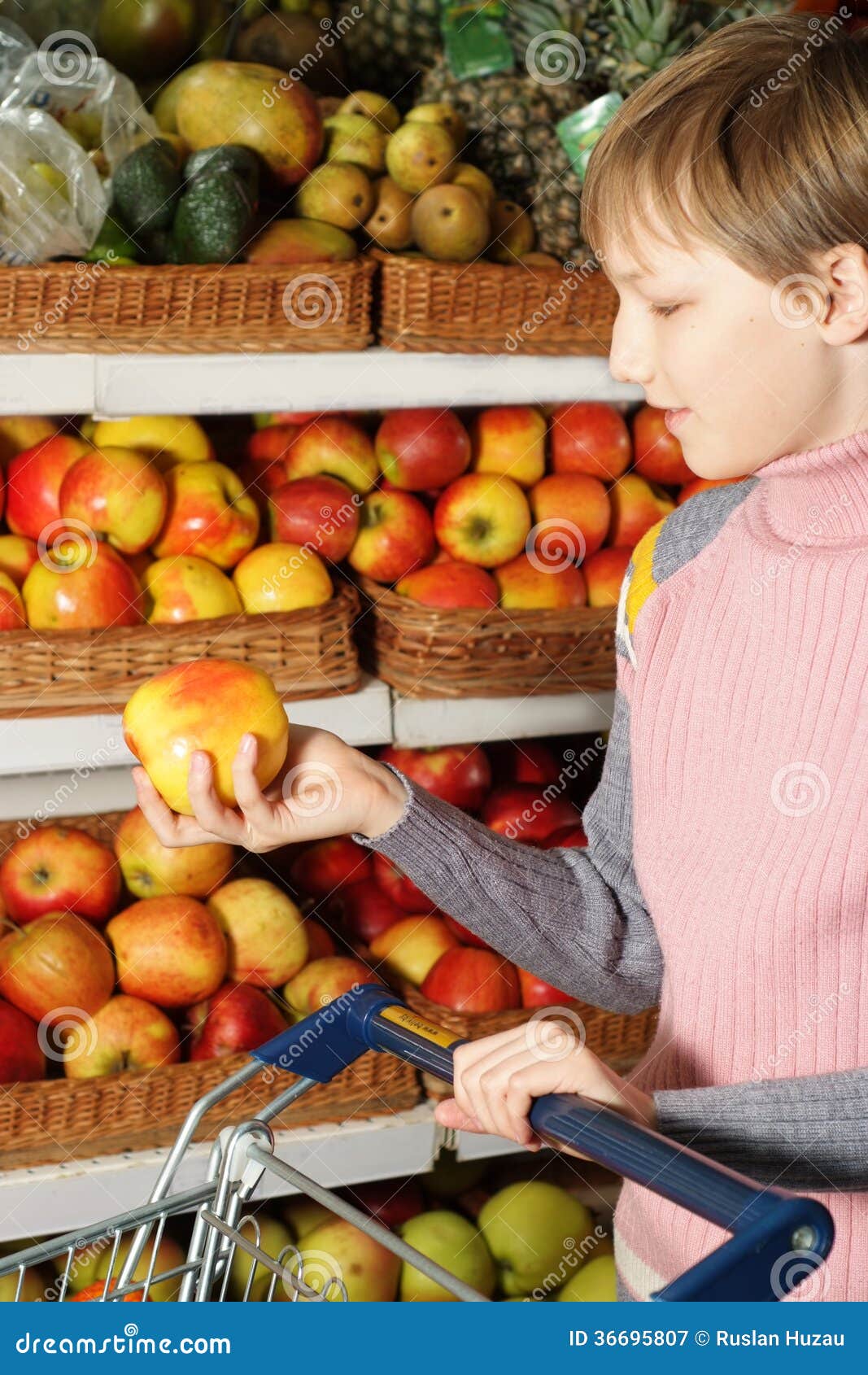 Interesting Boy in the Store Stock Image - Image of look, portrait ...