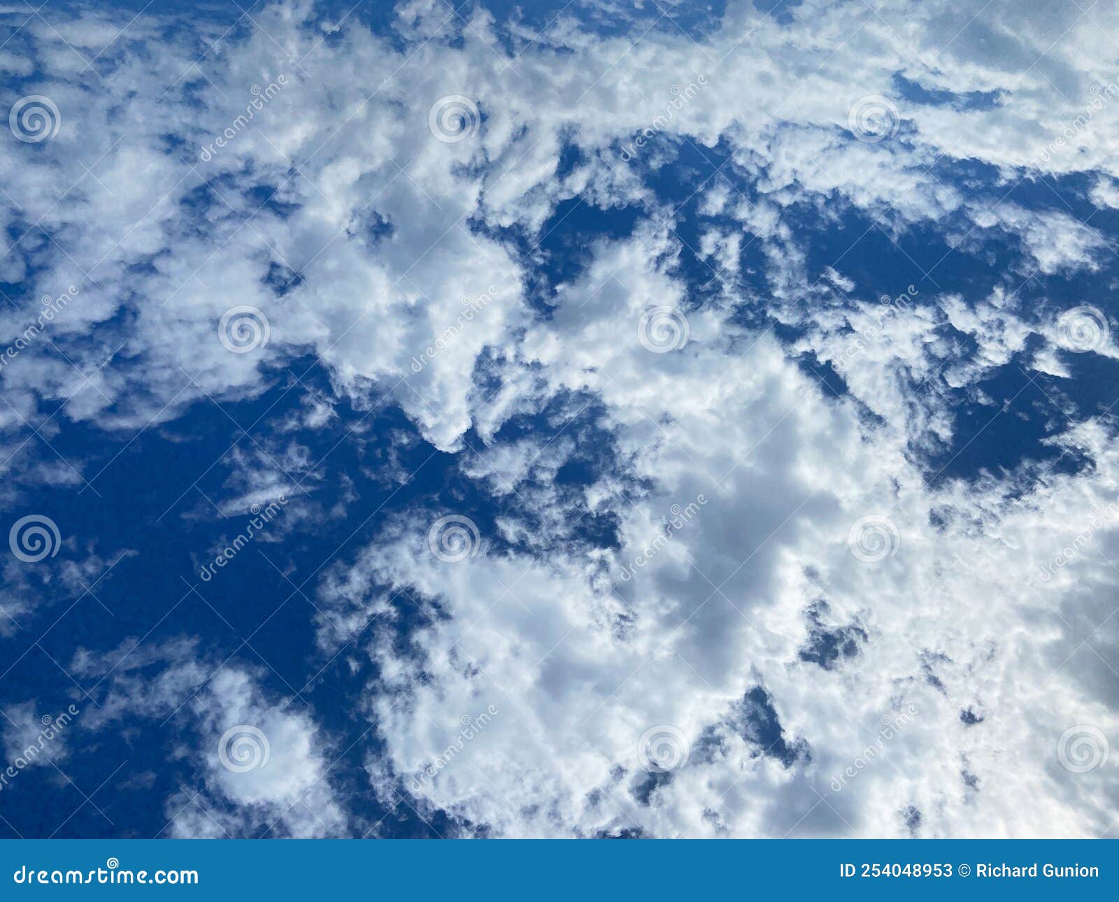 Interesting Cloud Formation in the Sky Stock Image - Image of number ...