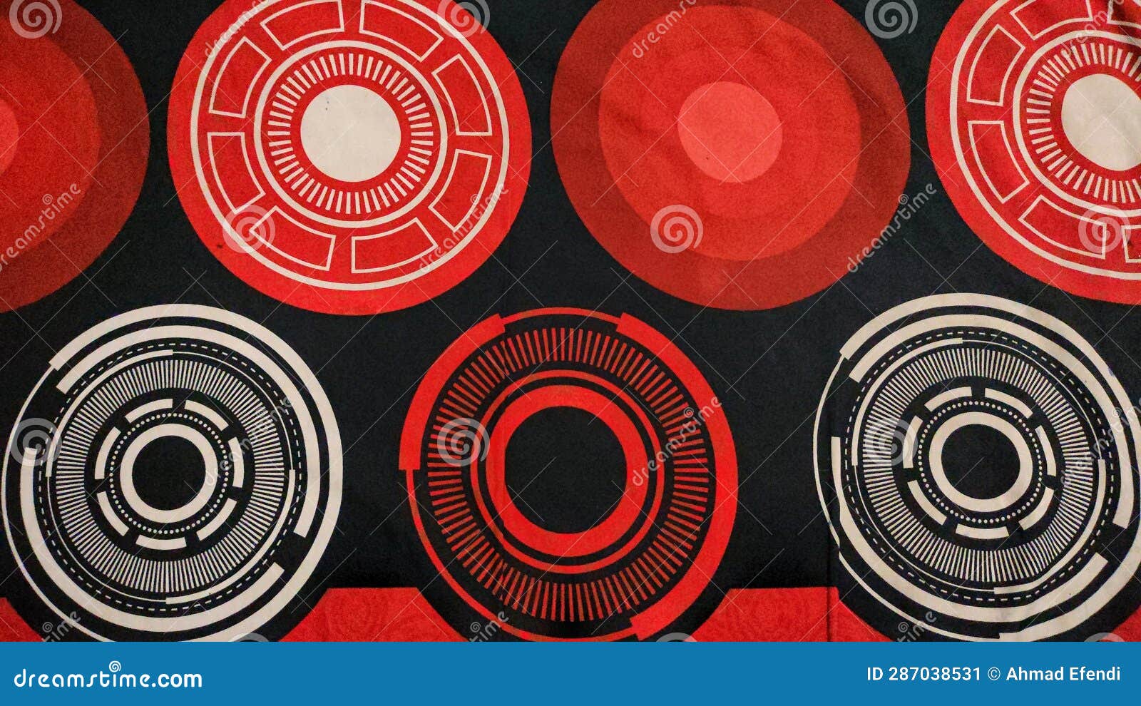 Interesting Color Patterns and Motifs on a Cloth Stock Image - Image of ...