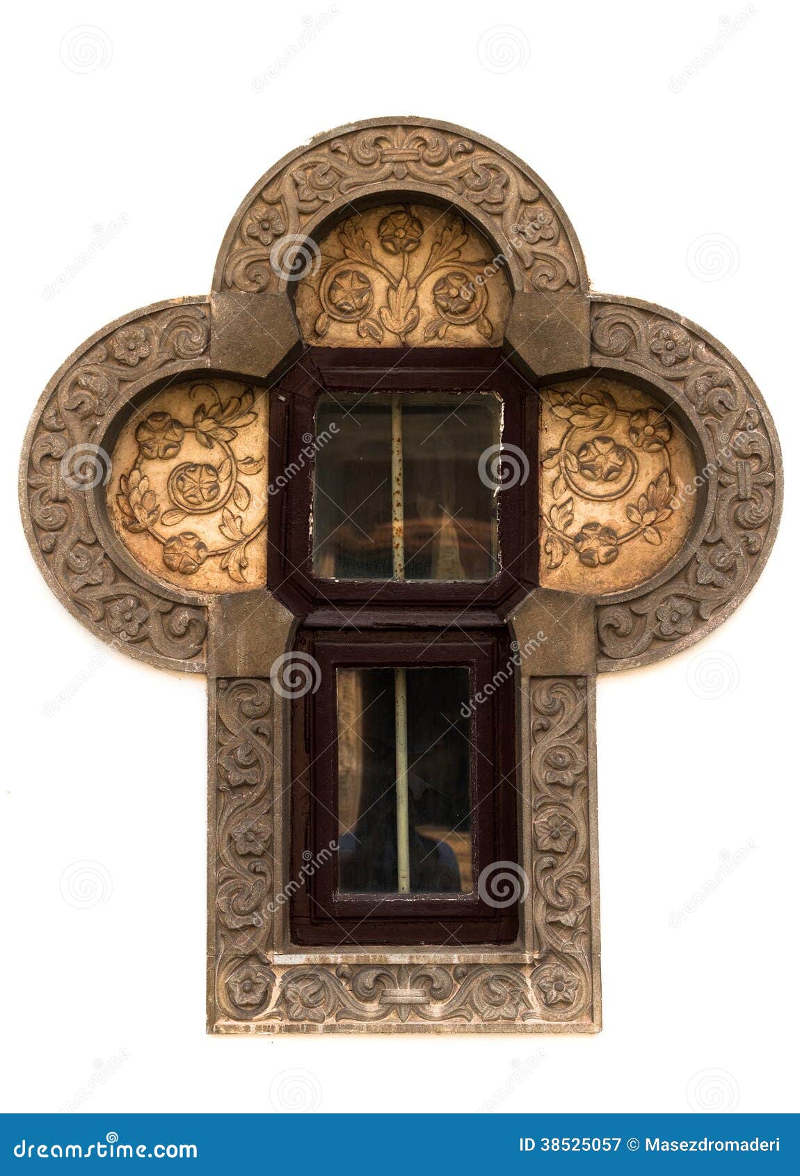 Interesting Cross-shaped Window Stock Image - Image of cross, beautiful ...