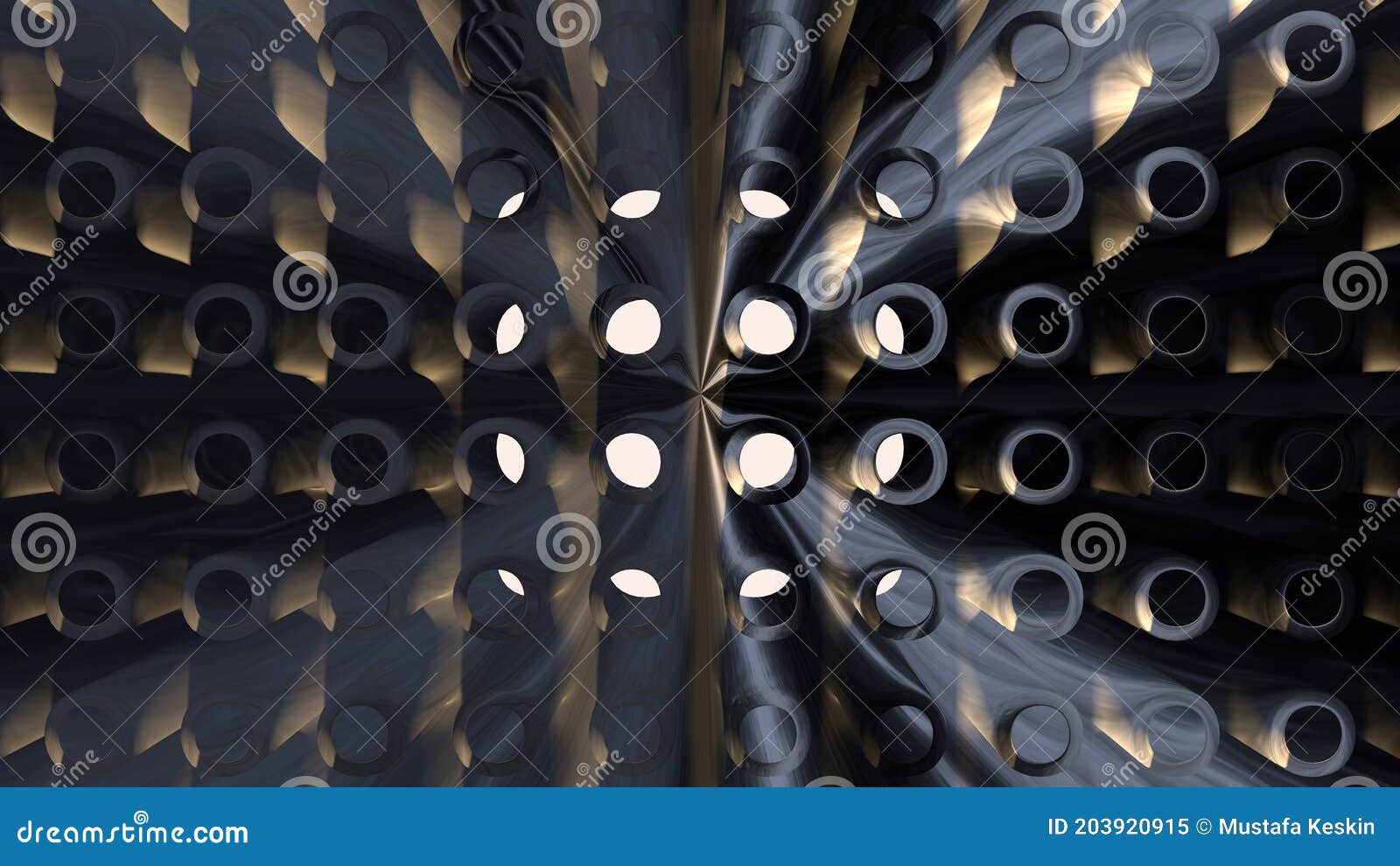Interesting Cylinder Abstract Structures Wallpaper Stock Image - Image ...