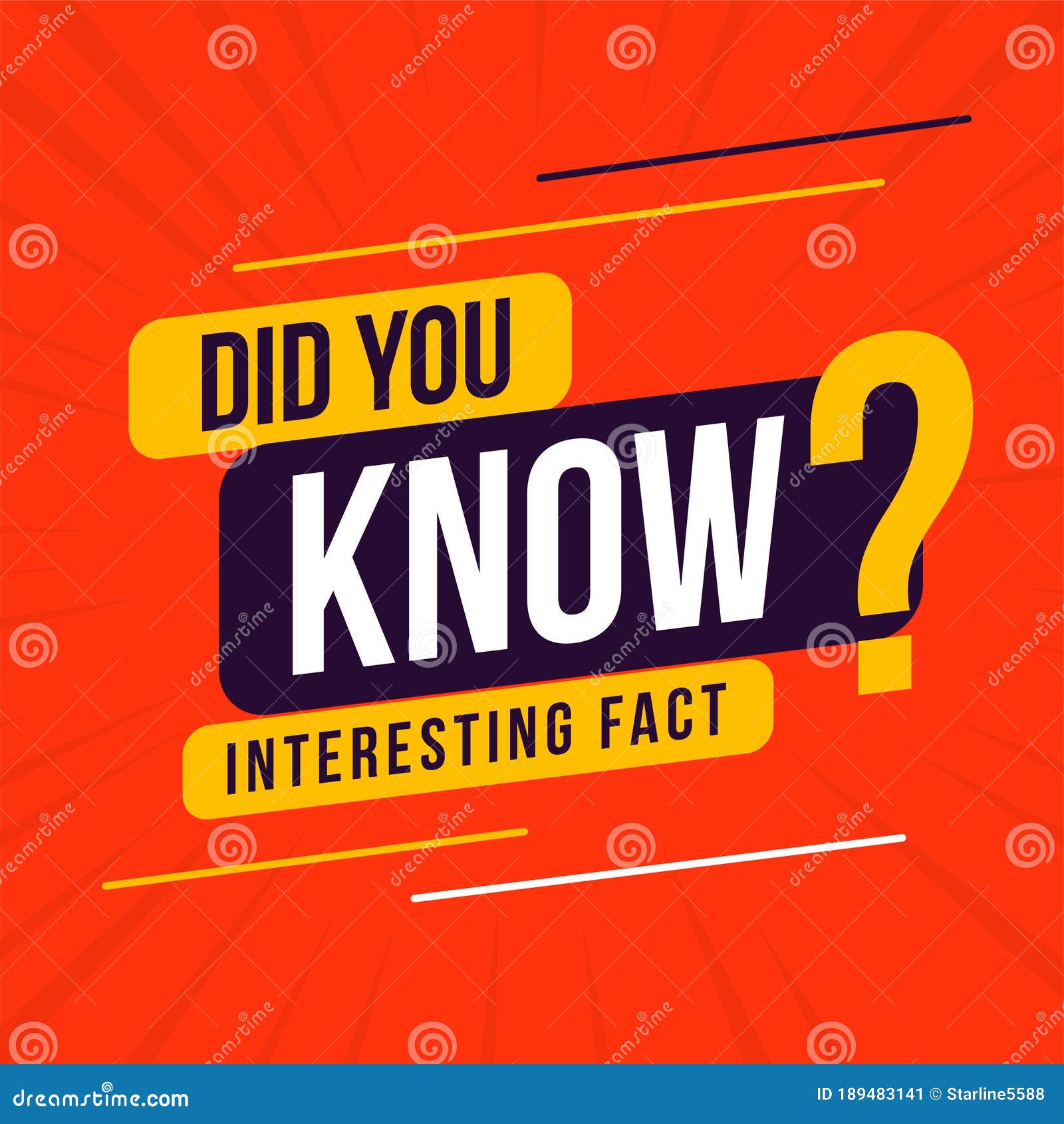 Interesting Fact Did You Know Background Design Stock Vector ... Interesting Fact Did You Know Background Design Stock Vector ...