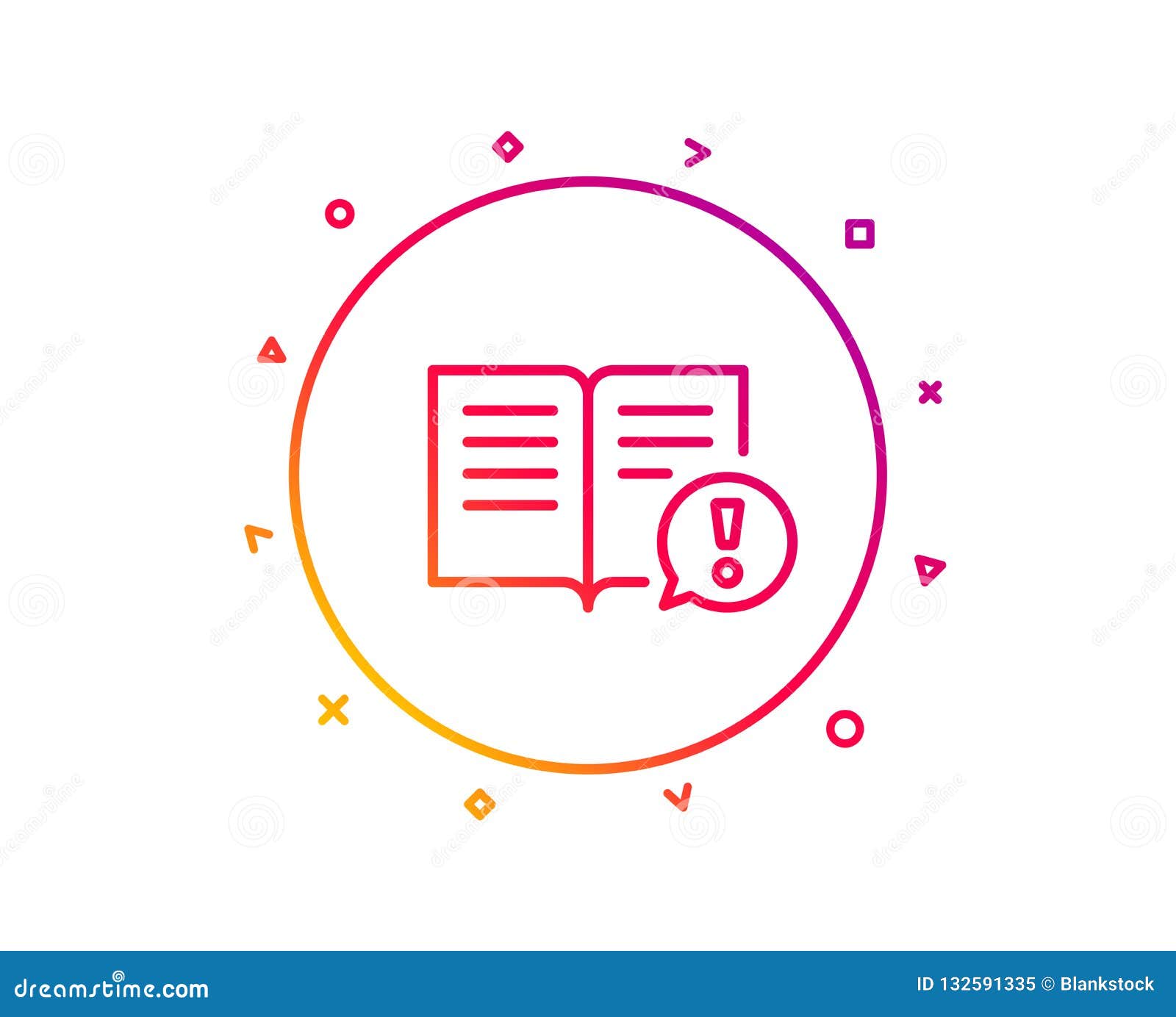 Interesting Facts Line Icon. Exclamation Mark Sign. Vector Stock Vector ...