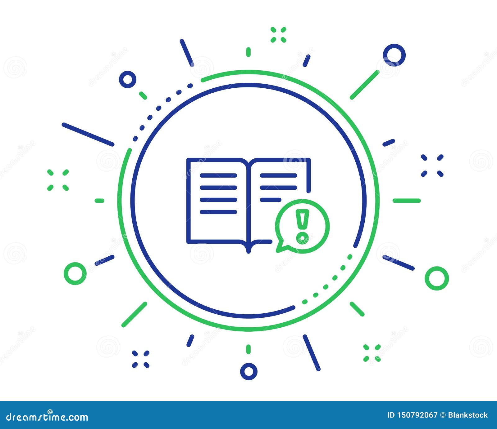 Interesting Facts Line Icon. Exclamation Mark Sign. Vector Stock Vector ...