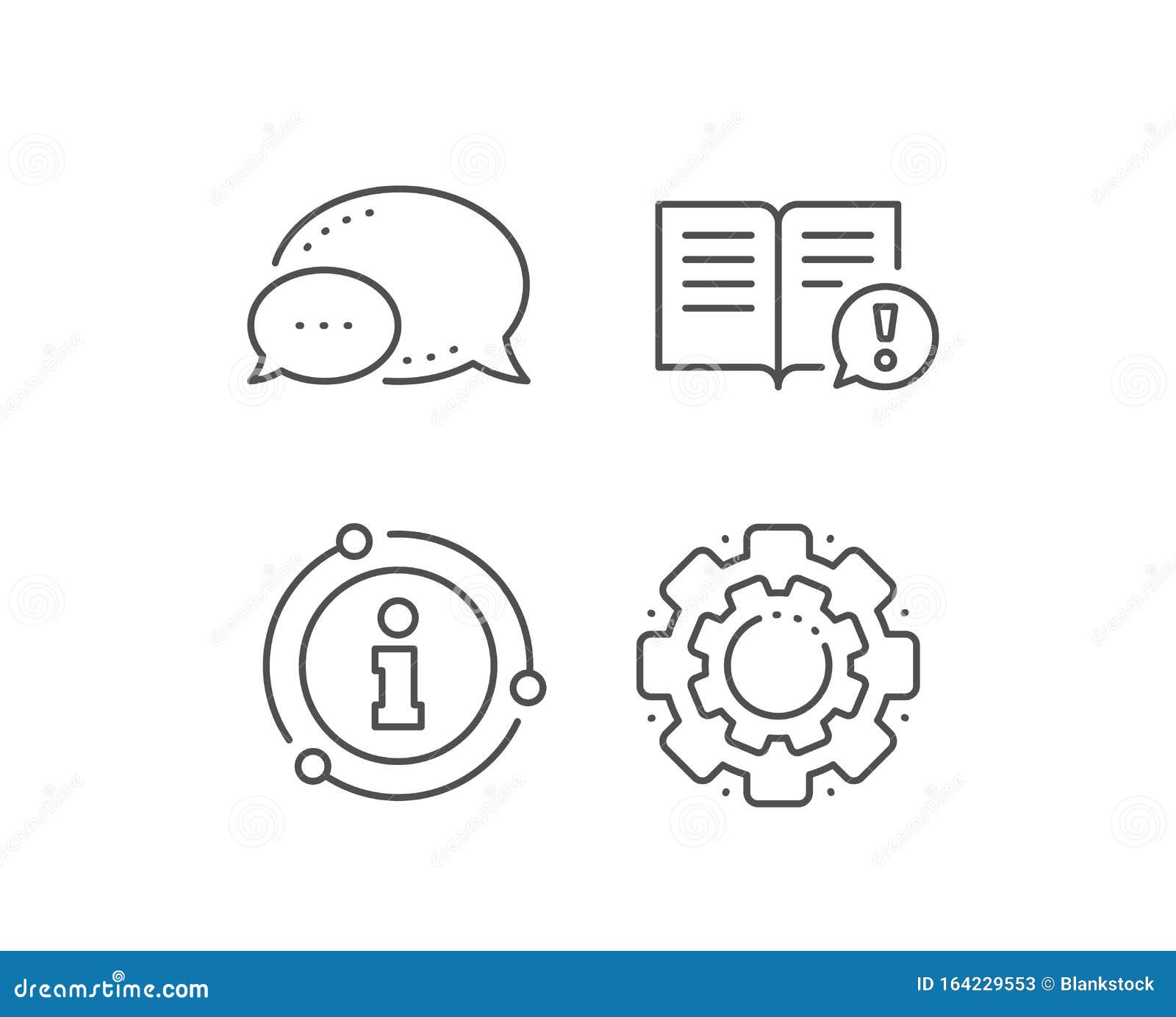 Interesting Facts Line Icon. Exclamation Mark Sign. Vector Stock Vector ...