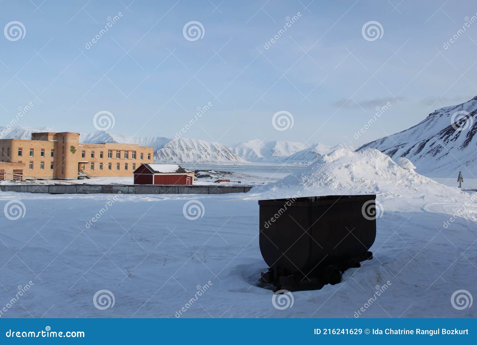Abandoned Russian Ghost Town Pyramiden in Svalbard Stock Image - Image ...